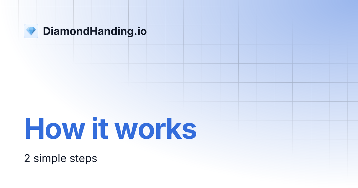 How it works | DiamondHanding.io